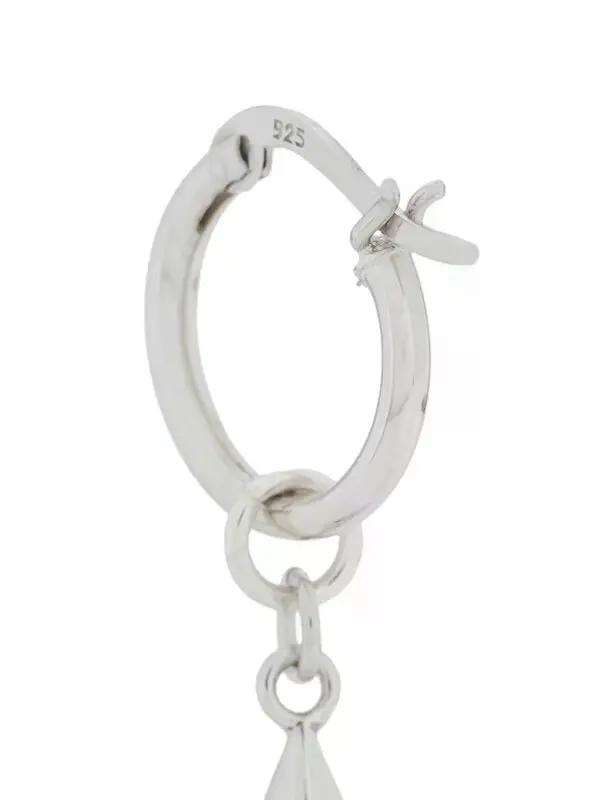 TRUE ROCKS Mini Star Hoop Earring - Silver