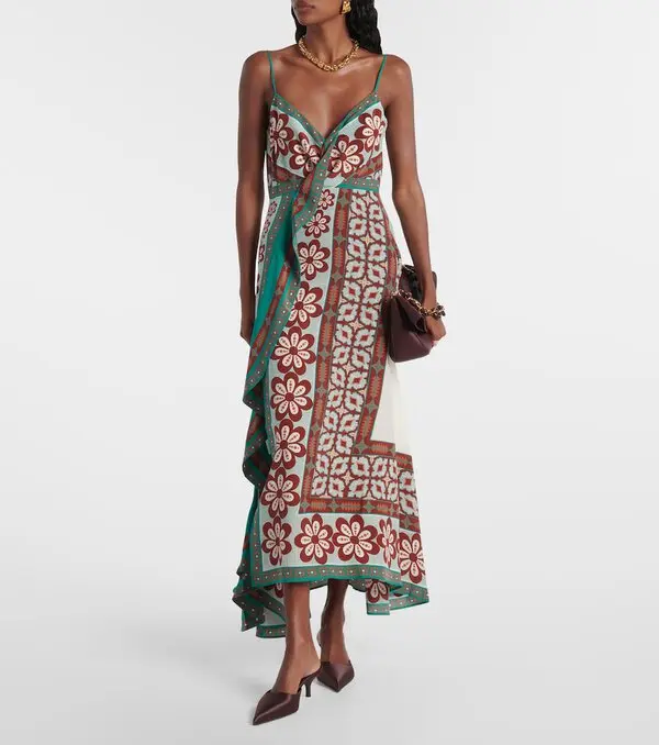 La DoubleJ Silk Crepe De Chine Maxi Dress