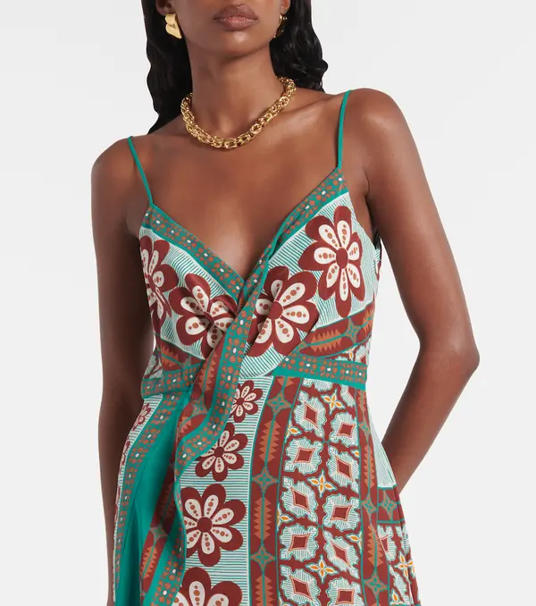 La DoubleJ Silk Crepe De Chine Maxi Dress
