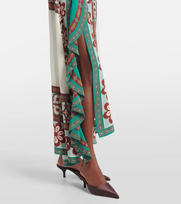 La DoubleJ Silk Crepe De Chine Maxi Dress