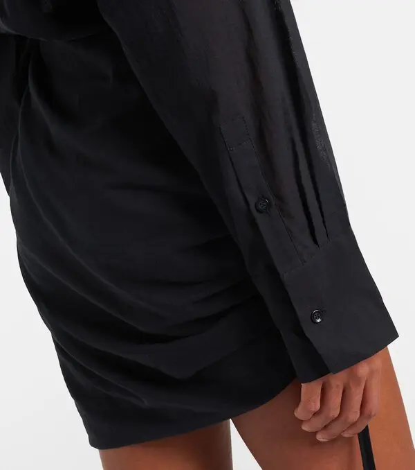 SIR. Azura Ruched Cotton Wrap Dress