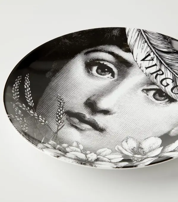 FORNASETTI Tema E Variazioni N.353 Virgo Wall Plate - Black