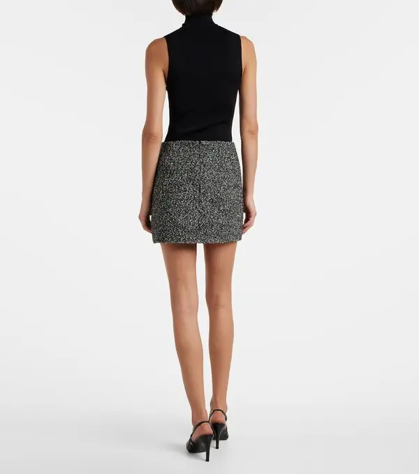 Sportmax Anemone Tweed Miniskirt