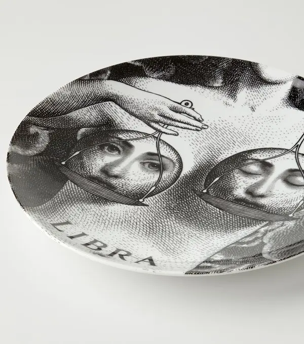 FORNASETTI Tema E Variazioni N.354 Libra Wall Plate - Black