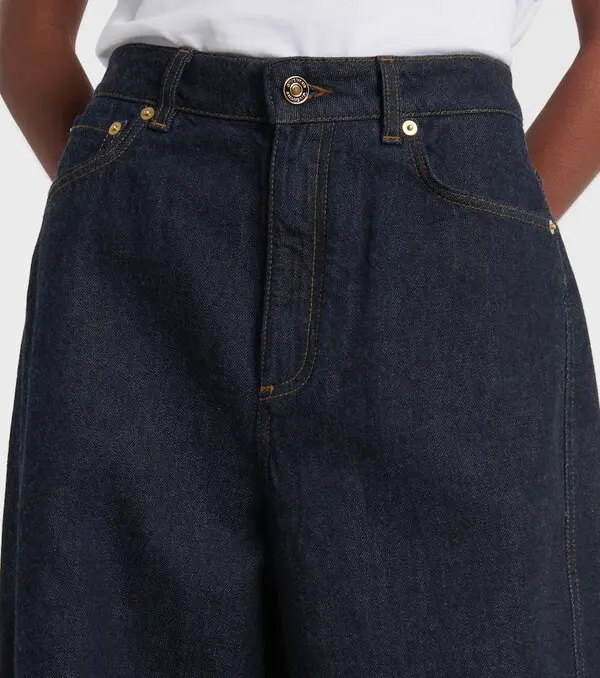 Givenchy Cocoon High-rise Wide-leg Jeans - Blue