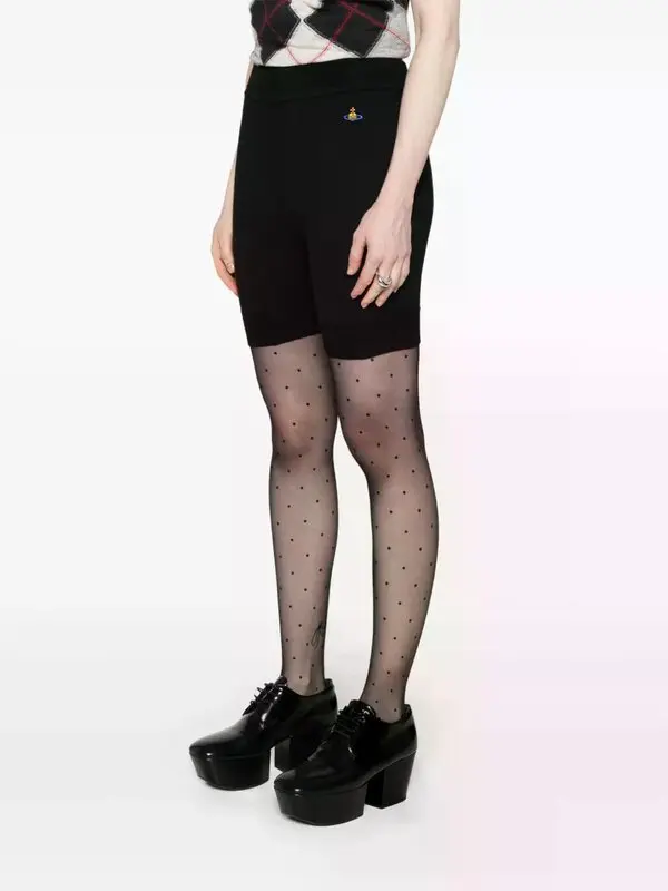 VIVIENNE WESTWOOD Knitted Shorts With Orb Embroidery