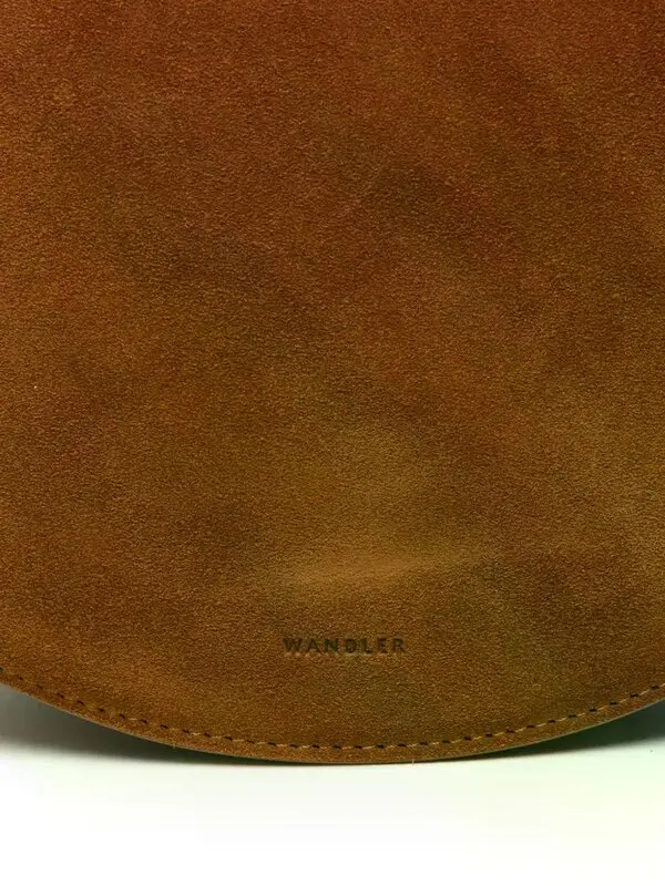 WANDLER Kate Half-moon Satchel Bag - Brown