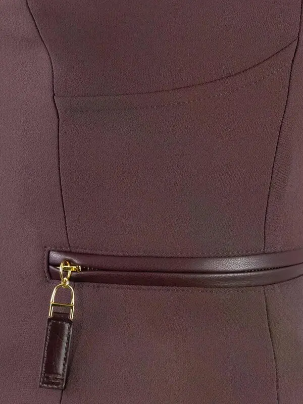 Elisabetta Franchi Zip-up Sleeveless Top