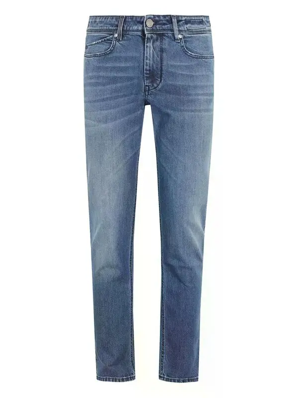 RE-HASH Faded Straight-leg Jeans