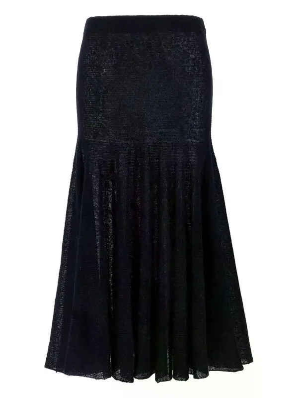 Magda Butrym Elasticated Flared Midi Skirt
