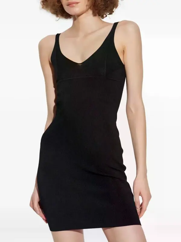 Isabel Marant Étoile Ribbed V-neck Mini Dress