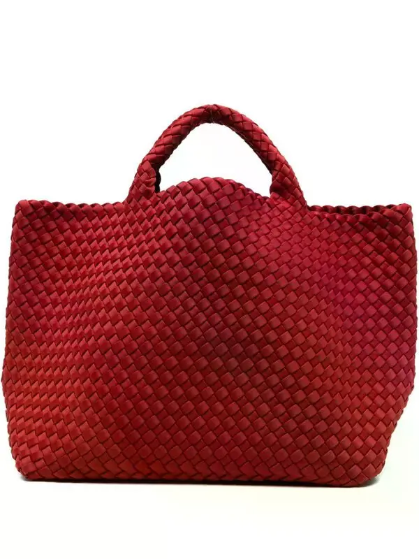 NAGHEDI Woven Tote Bag - Red
