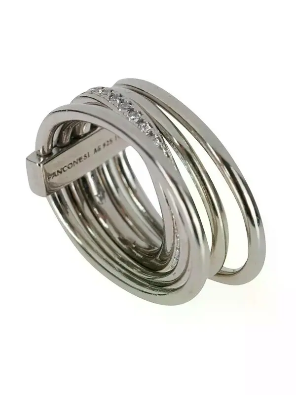 PANCONESI Layered Crystal Ring