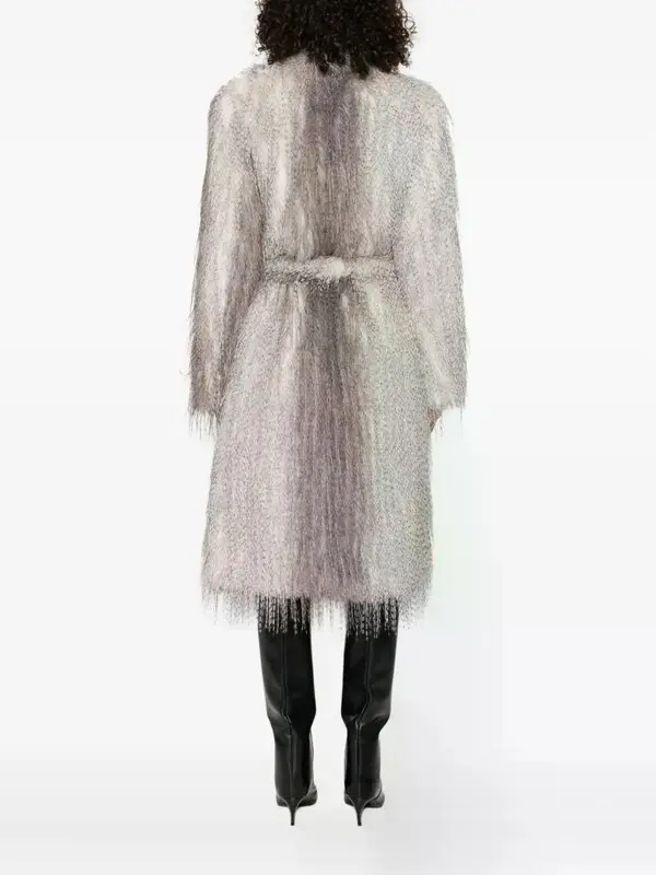 Giuseppe Di Morabito Belted Faux Fur Coat