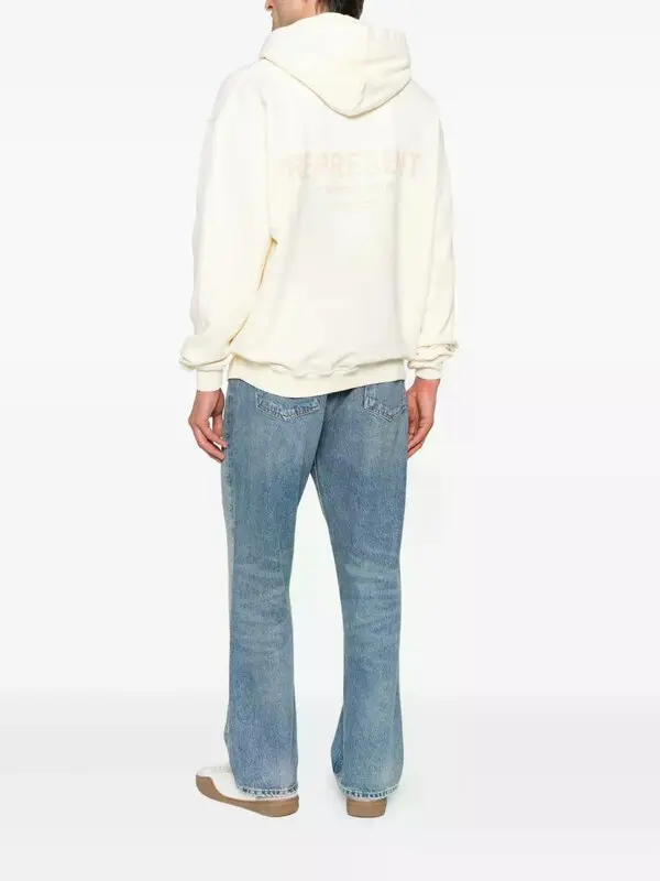 REPRESENT Cotton Hoodie With Kangaroo Pocket - Neutrals