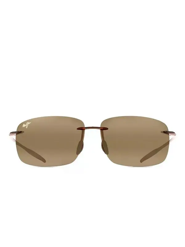 Maui Jim Breakwall Rimless Sunglasses - Brown
