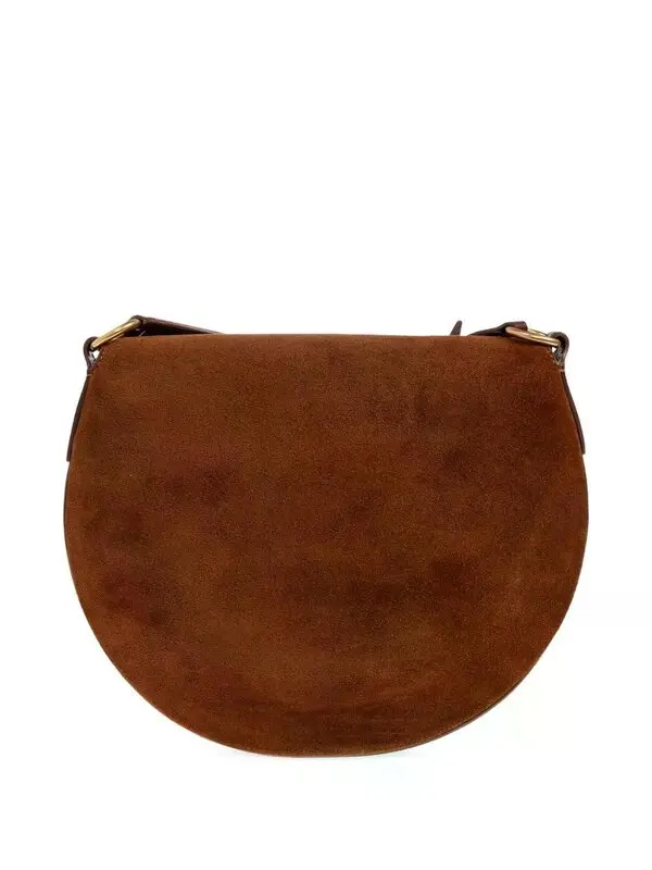 WANDLER Half-moon Suede Cross Body Bag - Brown