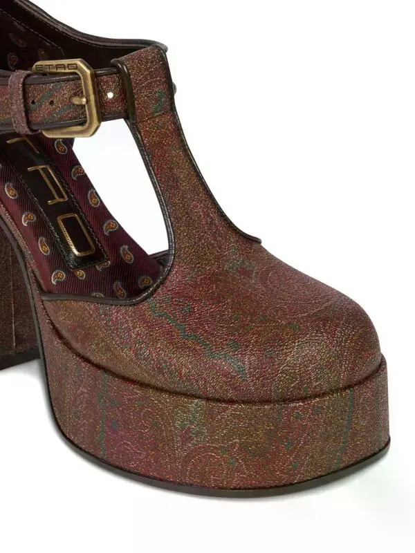 Etro 105mm Paisley-print Platform Pumps