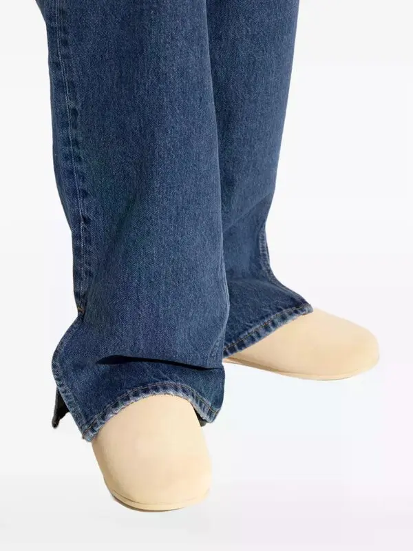 UGG Sheepskin-lined Flat-sole Mules - Neutrals
