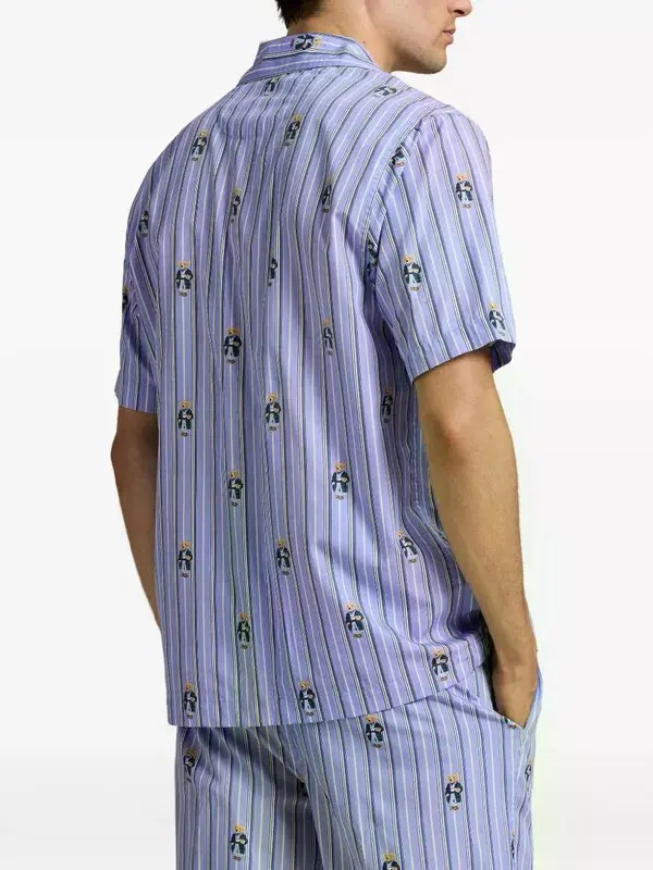 Polo Ralph Lauren Stripe Bear-print Sleep Top