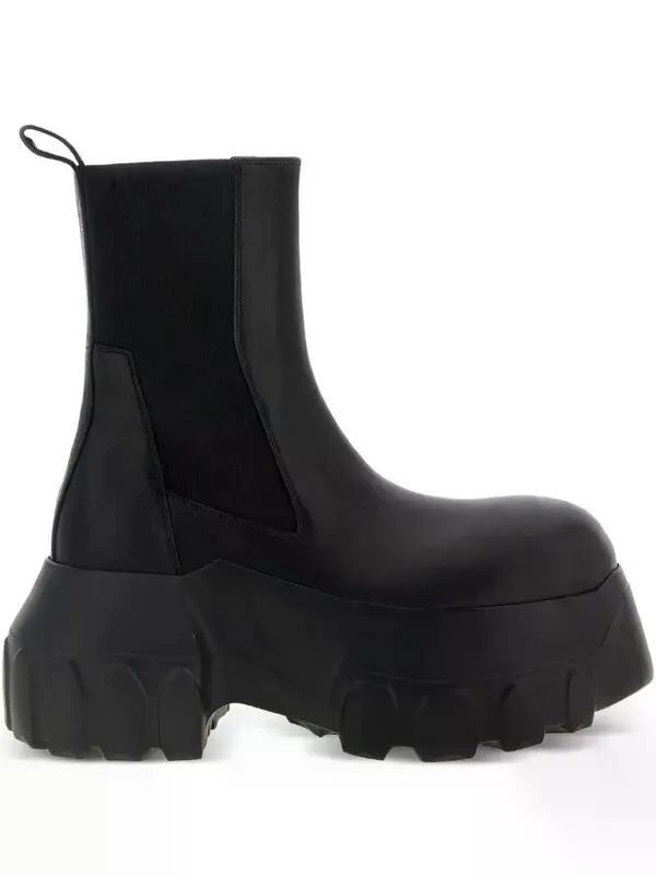 Rick Owens 100mm Beatle Mega Tractor Boots - Black
