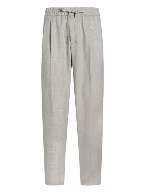 Dolce & Gabbana Pleated Drawstring Trousers - Grey