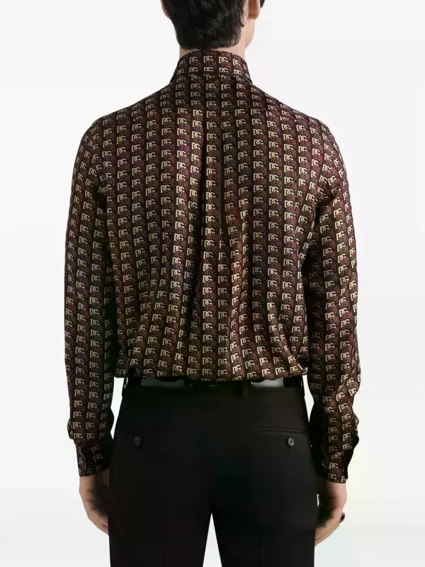 Dolce & Gabbana Martini Logo-print Shirt - Brown