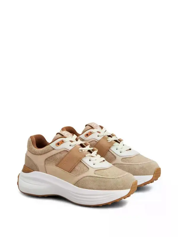 TOD'S Panelled Lace-up Sneakers - Neutrals