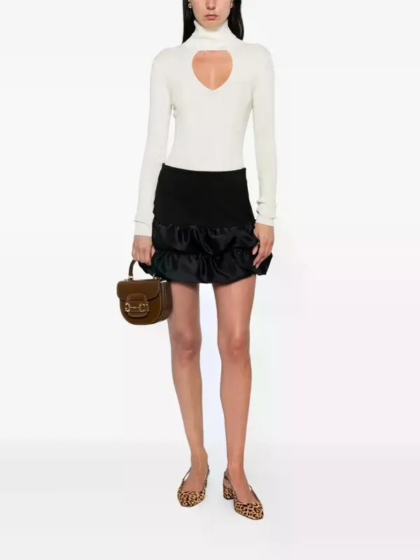 P.a.r.o.s.h Cut-out Wool Roll Neck Sweater