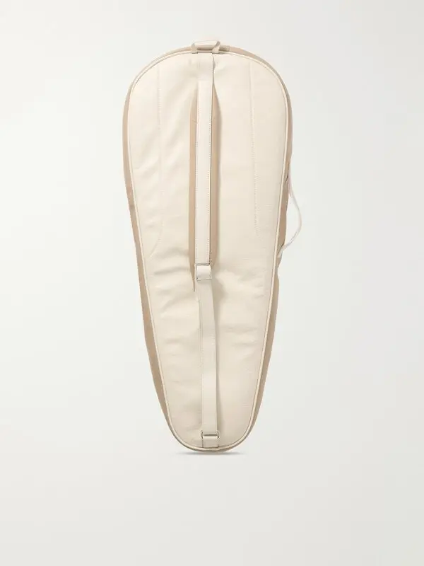 Brunello Cucinelli Leather And Mesh Tennis Racket Bag