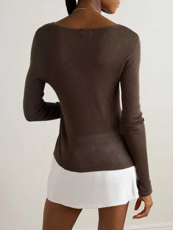 DEIJI STUDIOS Ribbed Knit Top