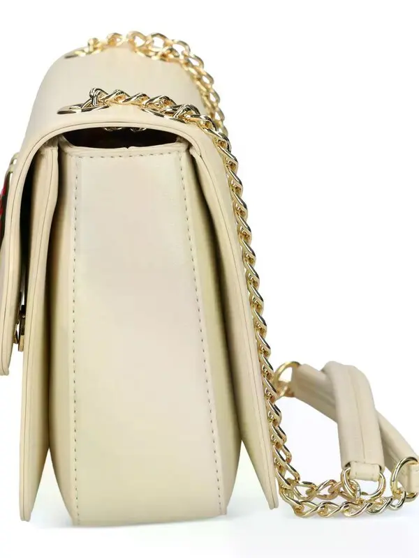 Moschino Heart Plaque Chain Shoulder Bag