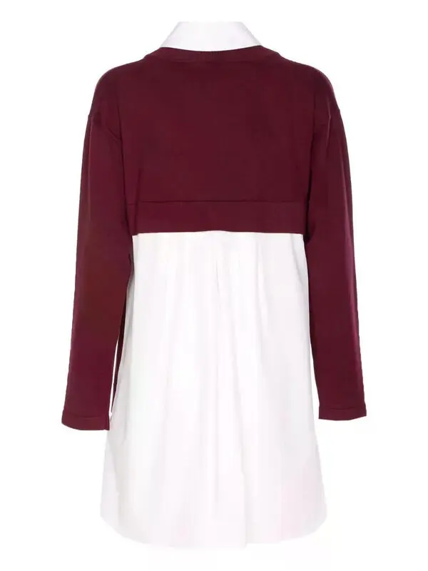 Elisabetta Franchi Embroidered V-neck Dress - Red