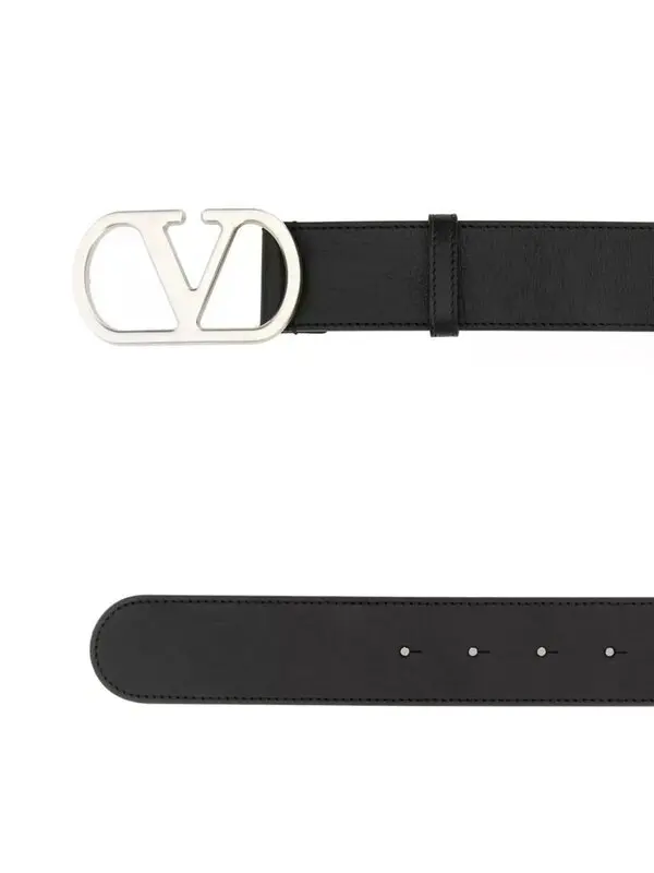 Valentino Garavani Vlogo Signature Belt - Black