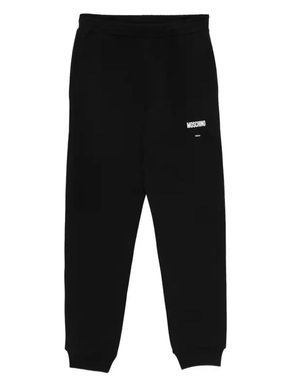 Moschino Cotton Track Pants - Black