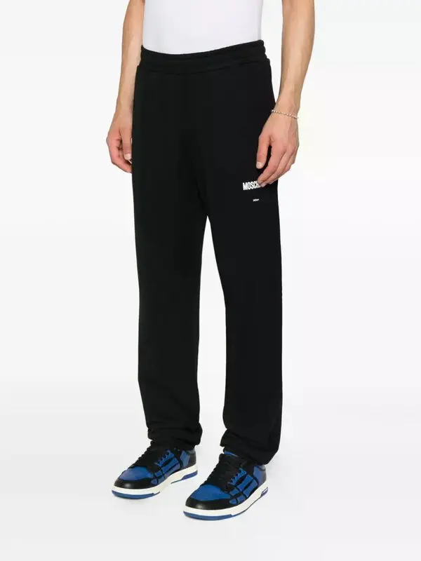 Moschino Cotton Track Pants - Black