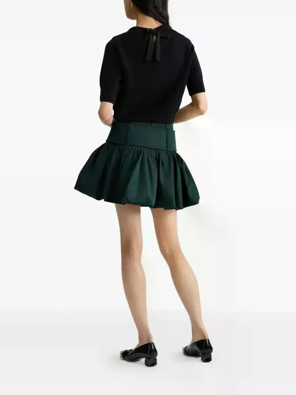 PATOU Belted Bubble Mini Skirt