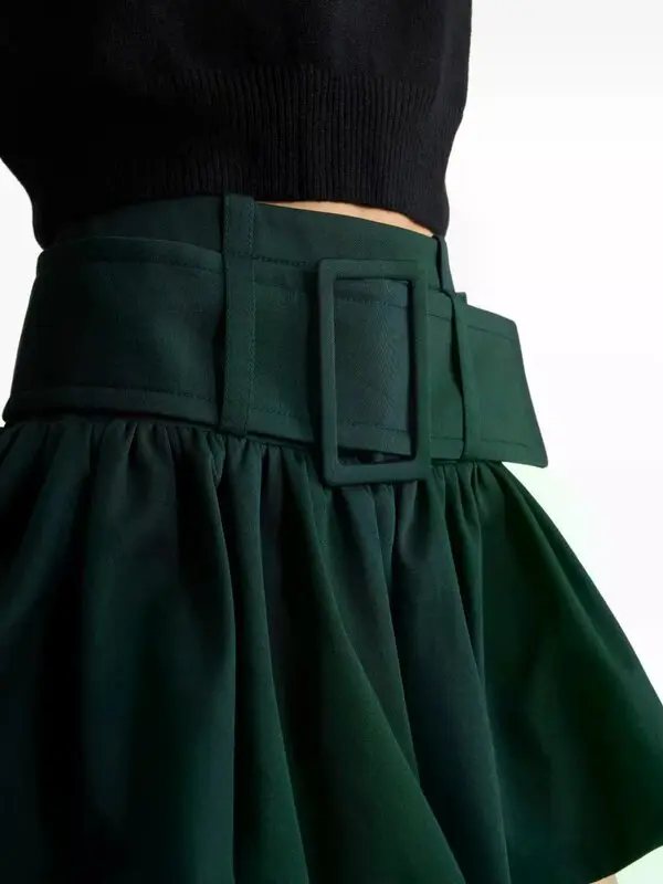 PATOU Belted Bubble Mini Skirt