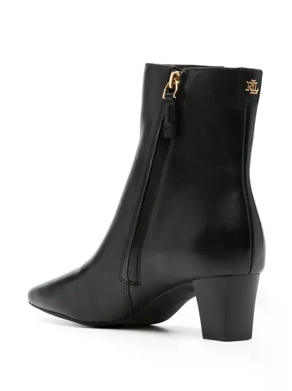 Ralph Lauren Willa Burnished Leather Ankle Boots