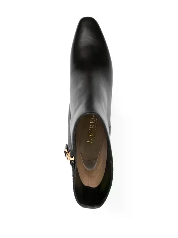 Ralph Lauren Willa Burnished Leather Ankle Boots