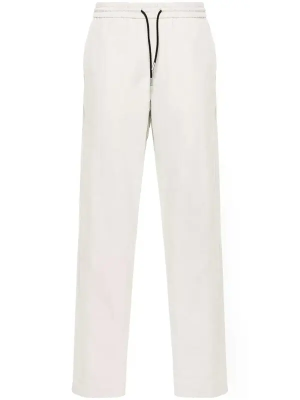 Sease Heather Cotton-linen Blend Trousers - Grey