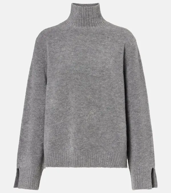 Jardin Des Orangers Wool And Cashmere-blend Turtleneck Sweater - Grey