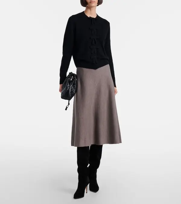 Jardin Des Orangers Virgin Wool Midi Skirt