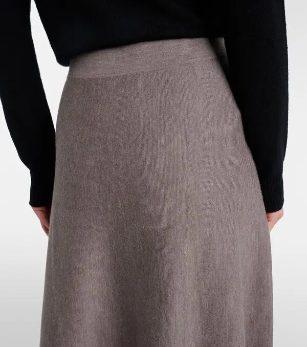 Jardin Des Orangers Virgin Wool Midi Skirt