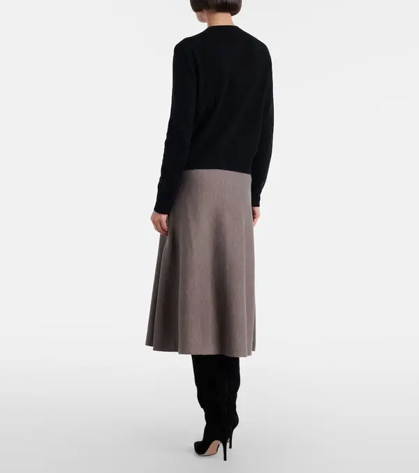 Jardin Des Orangers Virgin Wool Midi Skirt
