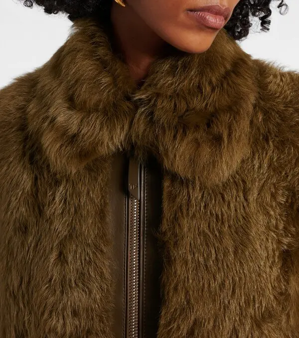 TOM FORD Shearling And Leather Jacket