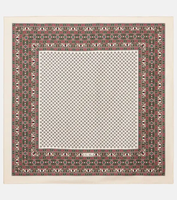 Loro Piana Printed Silk Scarf - Multicoloured