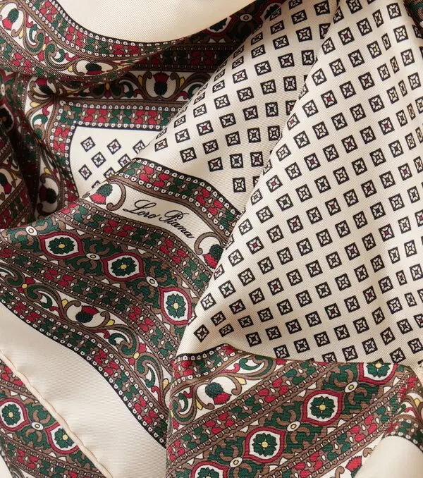 Loro Piana Printed Silk Scarf