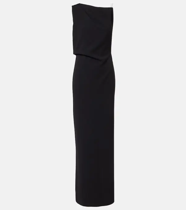 Max Mara Pentola Asymmetric Maxi Dress