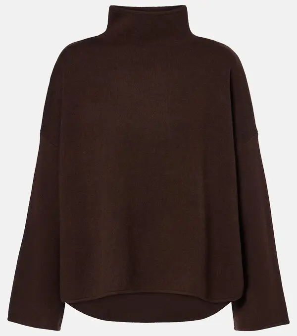 Jardin Des Orangers Wool And Cashmere Turtleneck Sweater - Brown